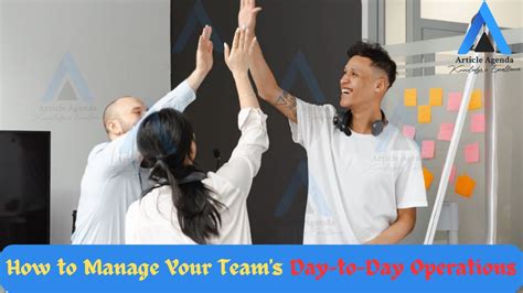 Article Agenda On Linkedin How To Manage Your Teams Day To Day