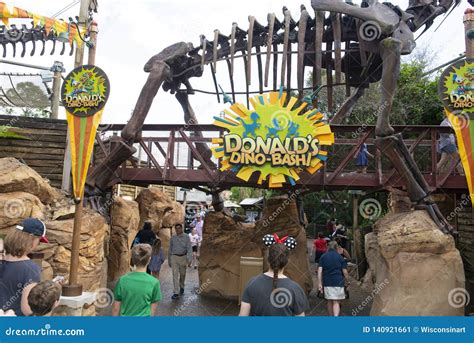 Dino Bash Disney World Animal Kingdom Travel Editorial Photo Image