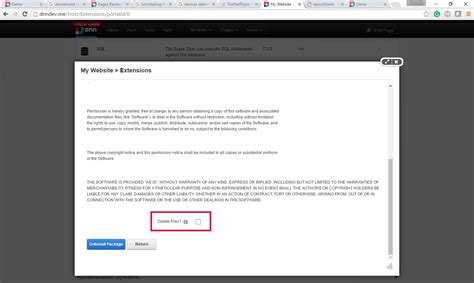 Dotnetnuke Uninstalling Modules And Deleting Files Stack Overflow