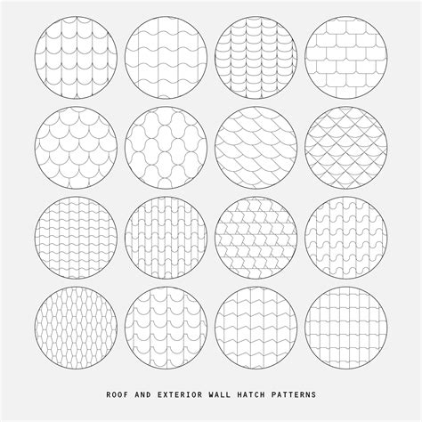Illustrator Roof And Wall Hatch Patterns Library