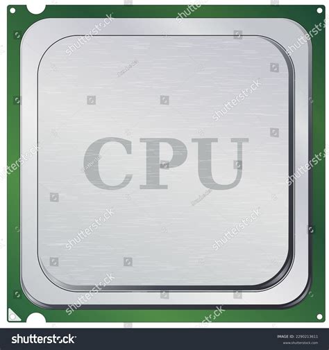 Processor Cpu Label Marked On Stock Vector Royalty Free 2290213611
