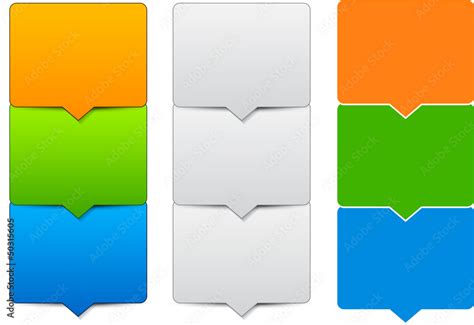 Vector Step Templates Stock Vector Adobe Stock