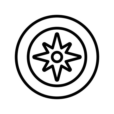 Premium Vector Navigation Compass Icon