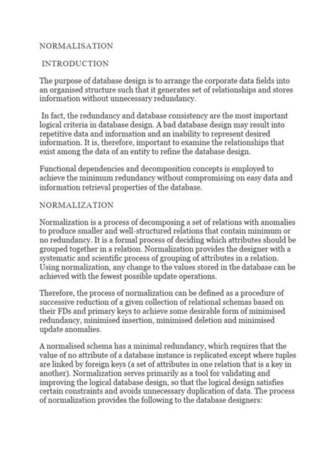 Normalisation Concept Pdf