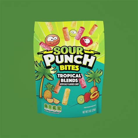 Sour Punch® Bites® Tropical Blends Standup Bag 12 9oz American