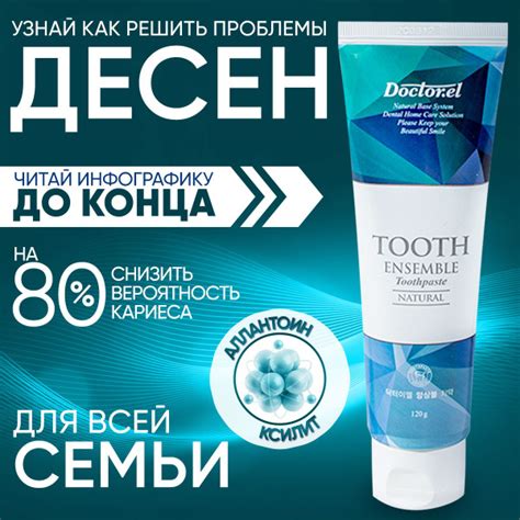 Профессиональная натуральная зубная паста Dr.EL ENSEMBLE TOOTHPASTE с ...