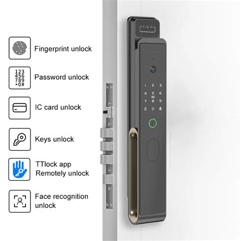Ttlock APP WiFi Smart Fingerprint Digital Door Lock With Peephole Camera Smart Lock And Lock