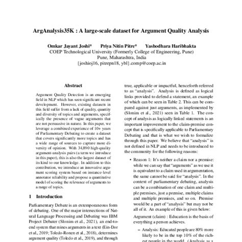 Arganalysis35k A Large Scale Dataset For Argument Quality Analysis