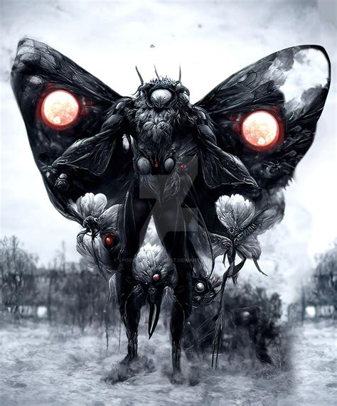 Mothman Made With Ai By Spooksandstardust On Deviantart