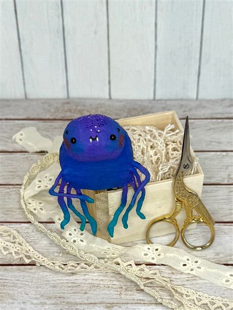 Spun Cotton Spider Art Doll Hanger Folksy