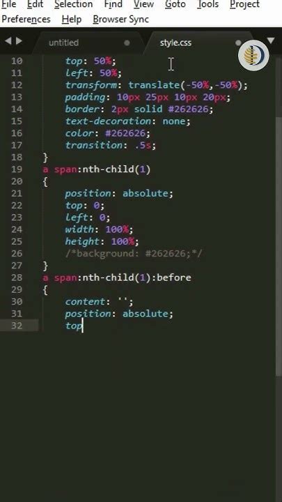 How To Create Split Button Hover Effect Html Css Web Tutorial Youtube