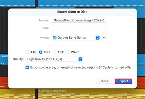 How To Export To MP3 In Garageband