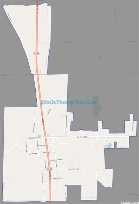 Map Of Mill Shoals Village Thong Thai Real