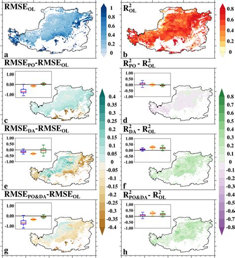 The Spatial Distribution Of The A Root Mean Squared Error Rmse And Download Scientific
