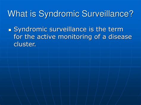 Ppt The Role Of Information Technology In Improving Syndromic