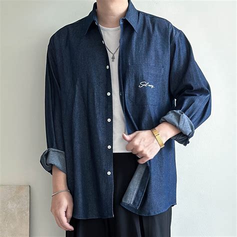 남자 봄코디 벚꽃 데이트룩 데님셔츠 스타일링 추천 네이버 블로그