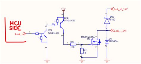 pcb design pcb layout schematics of solenoid lock control problem