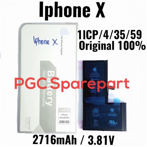Jual Baterai Bt Original Oem Persen Iphone X Batre Batrei Batere Shopee Indonesia