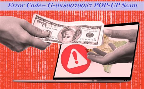 What Is Error Code G 0x80070057 Pop Up Scam And How It Works Malware