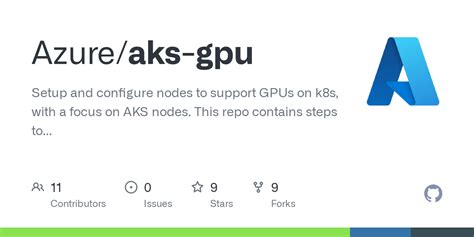 GitHub Azure Aks Gpu Setup And Configure Nodes To Support GPUs On K S With A Focus On AKS
