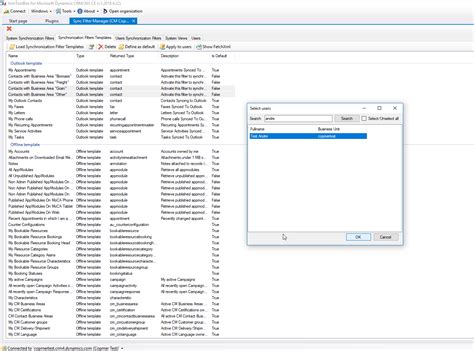 Sync Filter Manager Error When Applying Filter To A User · Issue 3 · Mscrmtoolsmscrmtools