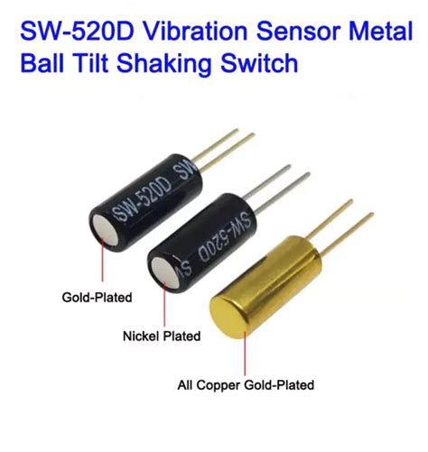 SW D METAL BALL Angle Tilt Vibration Shaking Switch Sensor Arduino PicClick UK