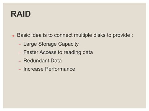 Raid Levels Technology PPTX Data Storage And Warehousing Computing