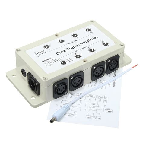 Dmx512 Led Signal Splitter Amplifier Distributor 1 Grandado