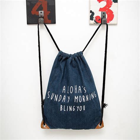 Drawstring Bag Cute Girls Backpacks Printing Bags Vicedeal