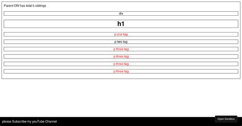 General Sibling Selector ~ Codesandbox General Sibling Selector ~ Codesandbox