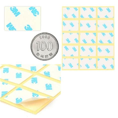 3m 조각 양면테이프 사각 30x20mm 투명 접착 티몬