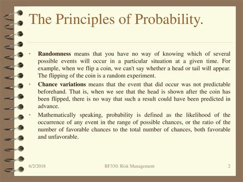 Lecture Notes Principles Of Probabilities Ppt Download