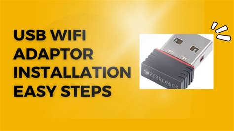 USB WIFI Adaptor Easy Installation YouTube