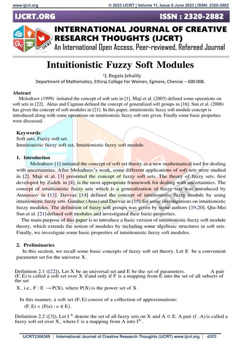 pdf intuitionistic fuzzy soft modules