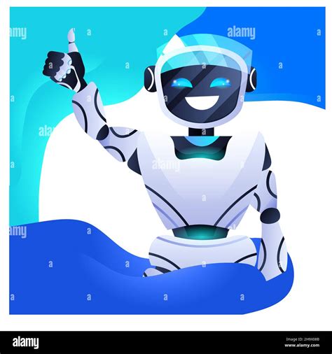 Robot Chatbot Assistant Modern Robotic Character Artificial Intelligence Concept Stock Vector
