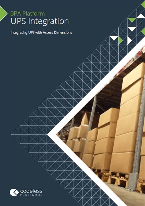 Ups Access Dimensions Integration Point And Click Integration