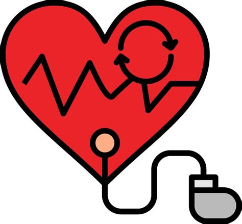 Pacemaker Line Filled Icon 53854384 Vector Art At Vecteezy