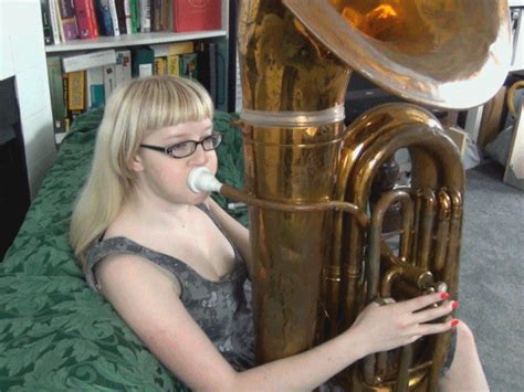 Krystal Checks Out Our New Tuba Mp4 720p The Inflation Laboratory