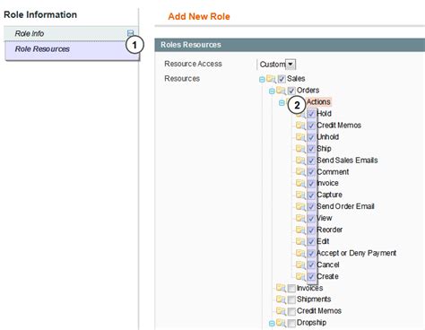 Magento How To Create Admin User With The Limited Access Template