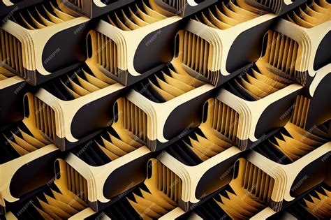 Premium Ai Image 3d Geometric Figures Parametric Patterns Seamless Kaleidoscope Created With