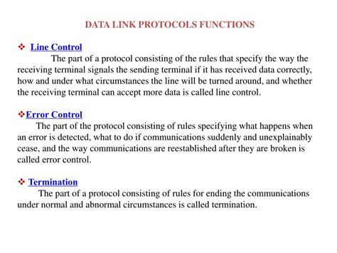ppt chapter 8 data link protocols powerpoint presentation free