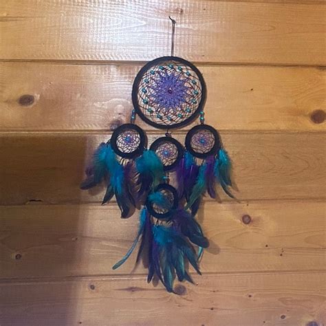 Galaxy Dream Catcher Large Dreamcatcher Nursery Dreamcatcher Blue And