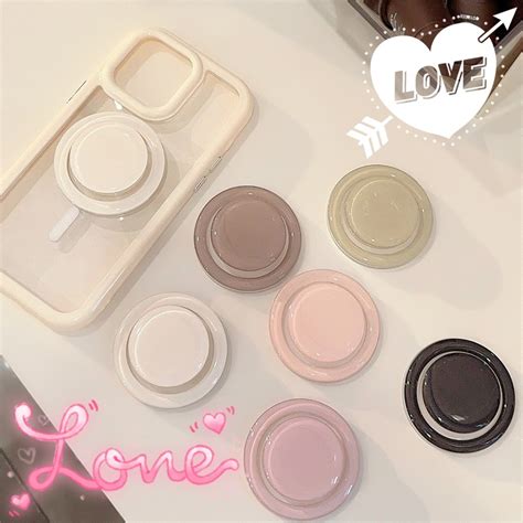 Simply Color Plain Round Magnetic Magsafe Popsocket Phone Holder For
