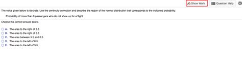 Solved The Value Given Below Is Discrete Use The Continuity