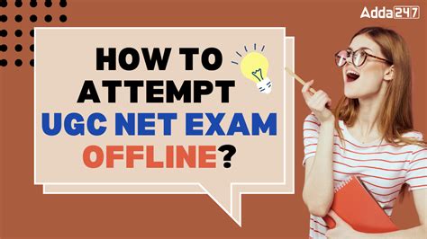 How To Attempt UGC NET Exam Offline