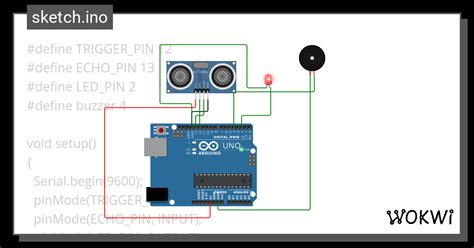 Ultrasonic Wokwi Esp32 Stm32 Arduino Simulator