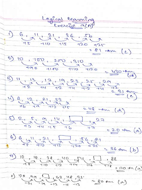 Number Coding Dcoding Exercise 9a Pdf