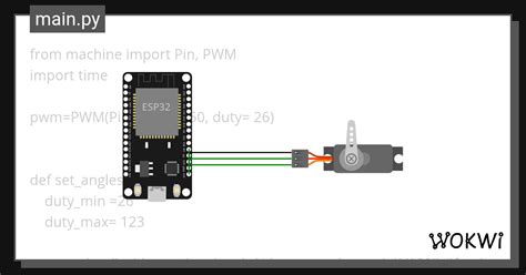 Servo Motore Wokwi ESP32 STM32 Arduino Simulator
