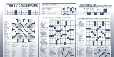 La Times Daily Crossword Printable Free Printable Crosswords