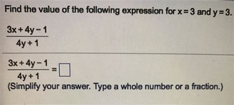 Solved Find The Value Of The Following Expression For X 3